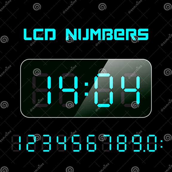 Numbers stock vector. Illustration of graphic, liquid - 75984165