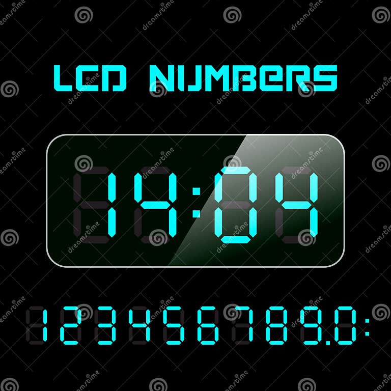 Numbers stock vector. Illustration of graphic, liquid - 75984165