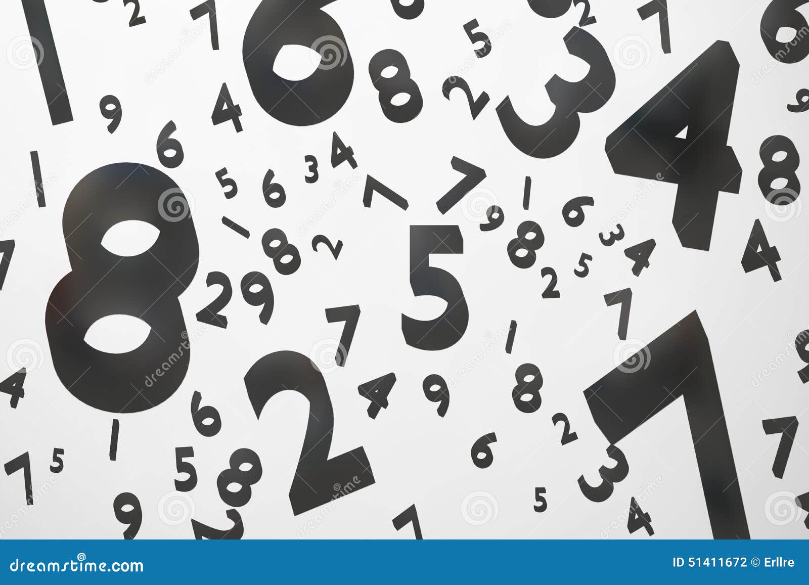 Numbers shadows stock illustration. Illustration of font - 51411672