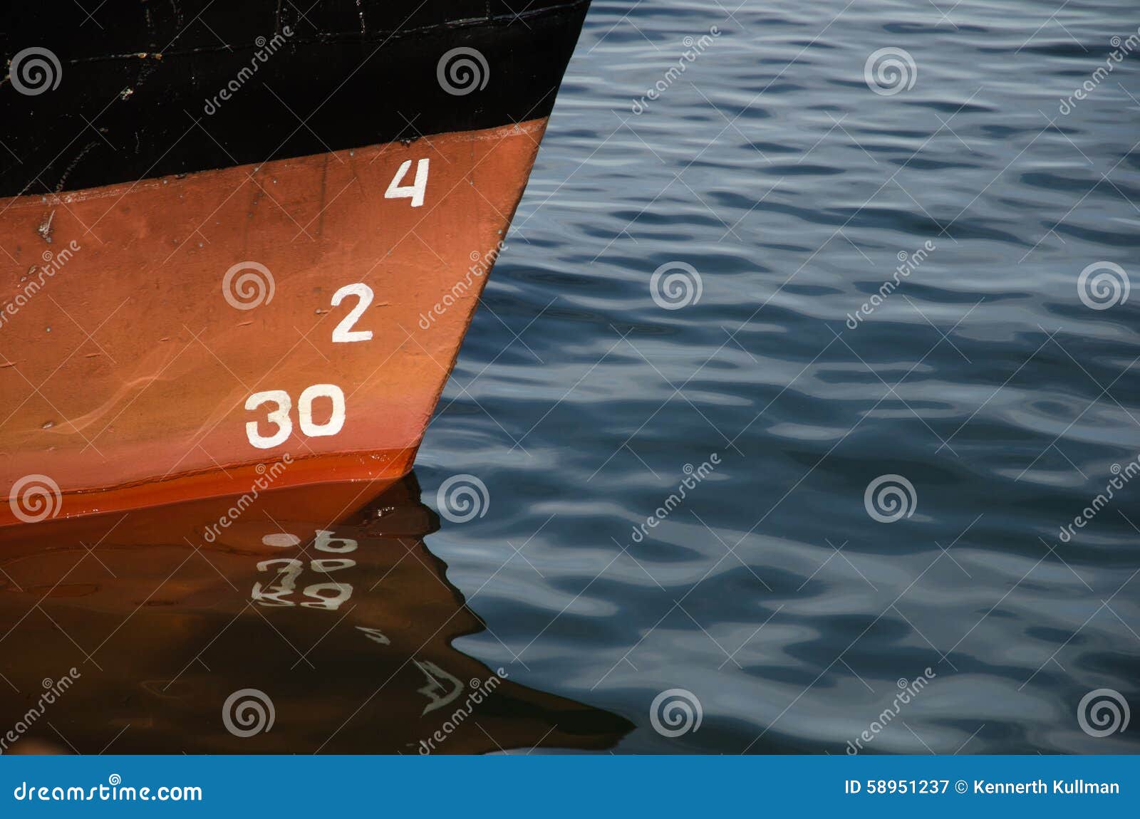 Numbers at a ship stock image. Image of boat, depth, transport - 58951237