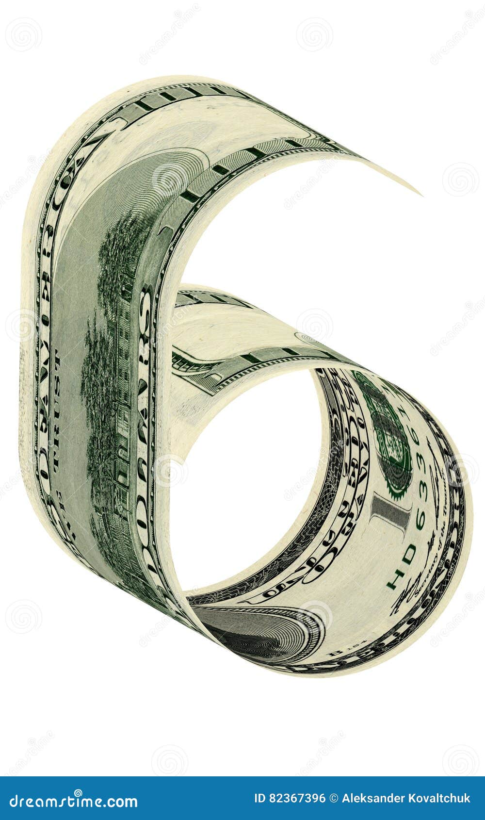 Numbers six dollars stock photo. Image of year, wealth - 82367396