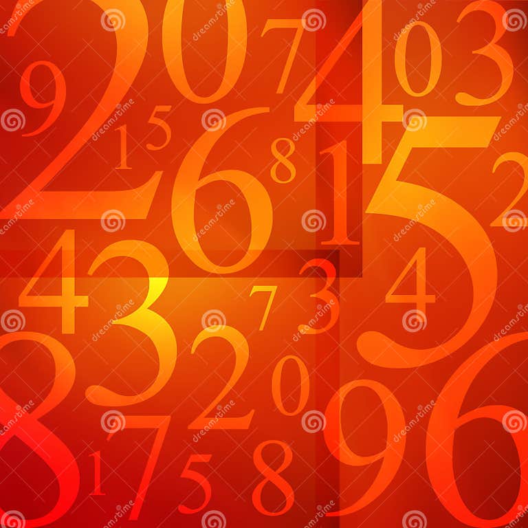 Numbers Soup stock illustration. Illustration of arithmetic - 141404