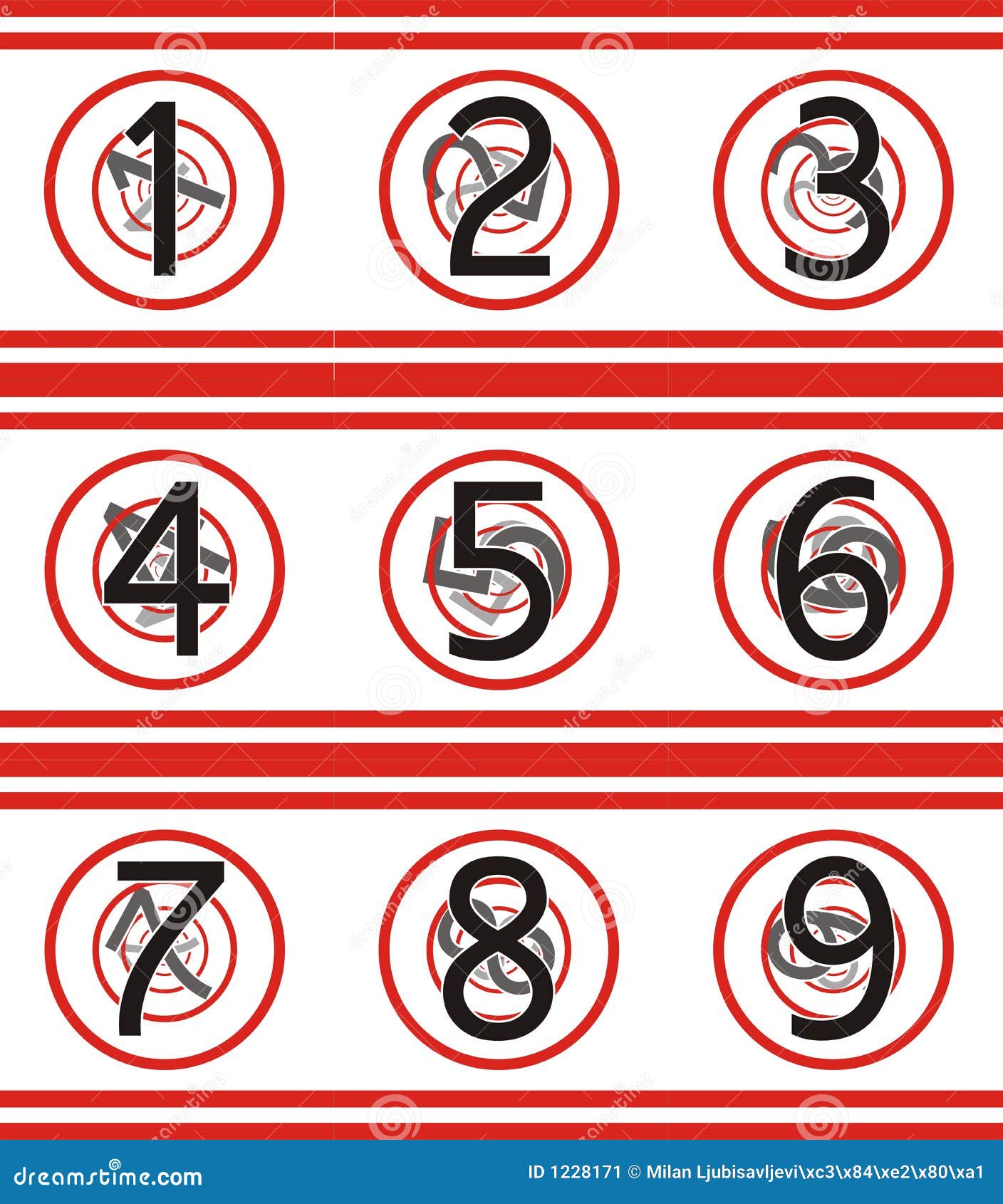 Numbers Spinning Stock Illustrations – 228 Numbers Spinning Stock ...