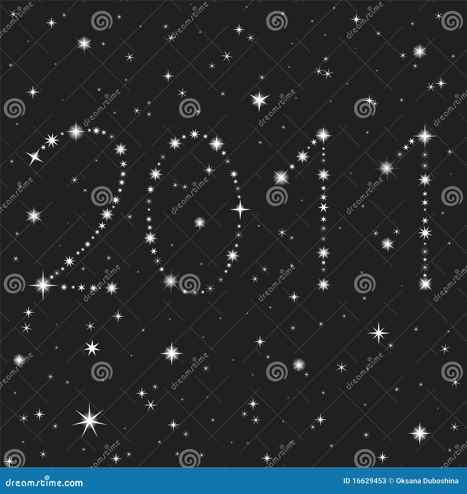 Numbers of stars stock vector. Illustration of christmas - 16629453
