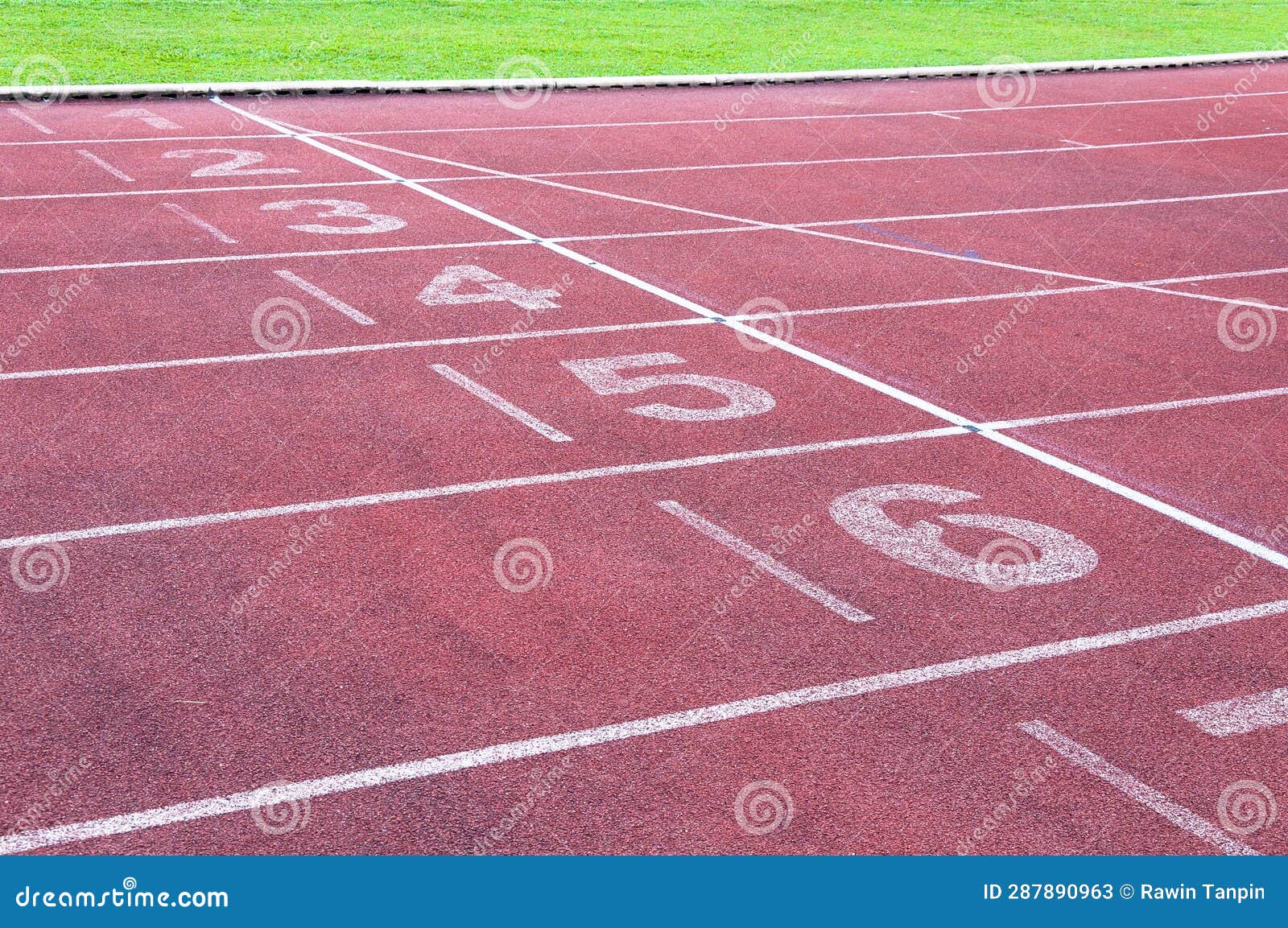 Numbers Starting Point on Red Running Track,running Track and Green ... Numbers Starting Point on Red Running Track,running Track and Green ...