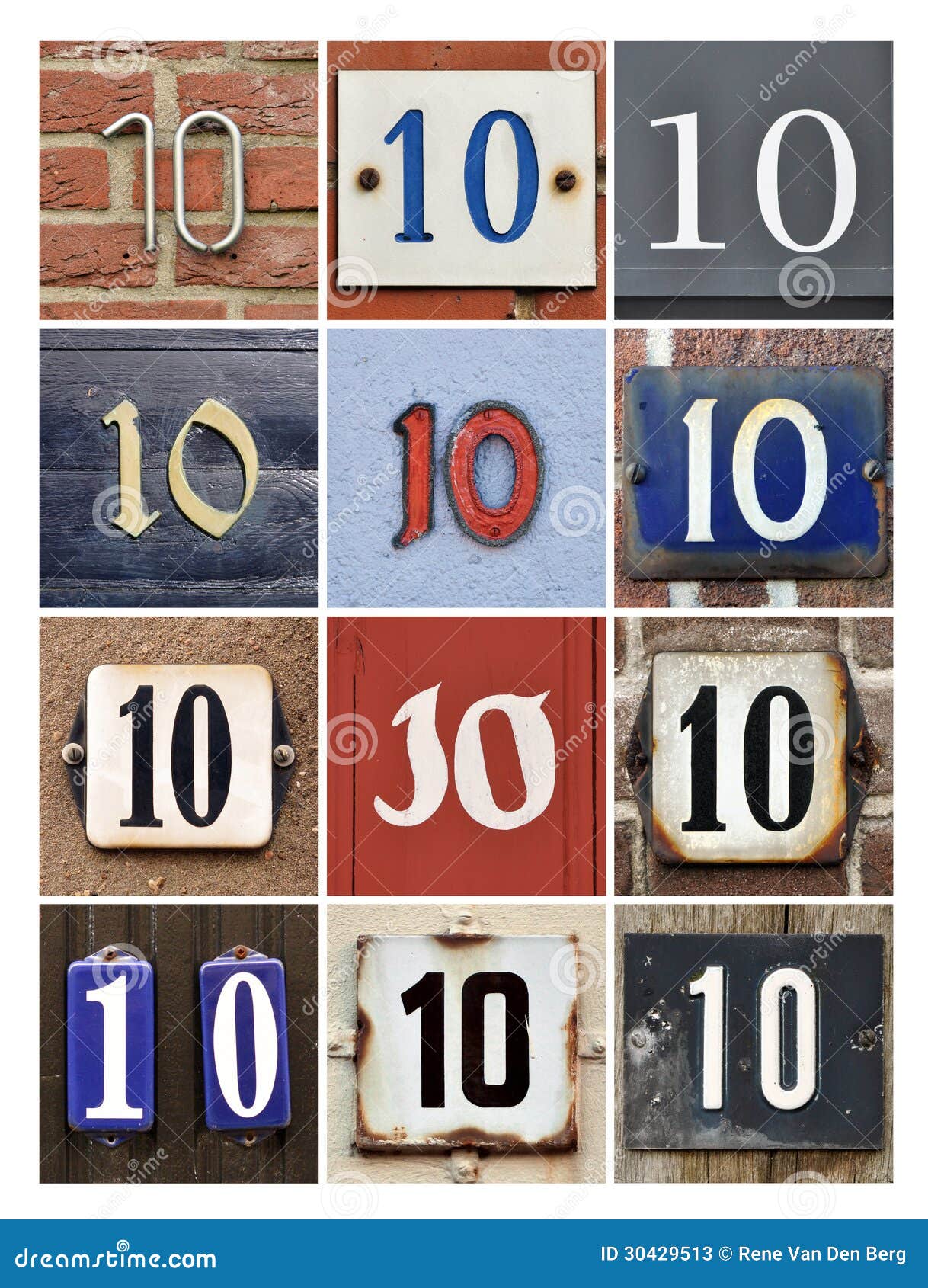 Numbers Ten stock image. Image of noncototient, address - 30429513