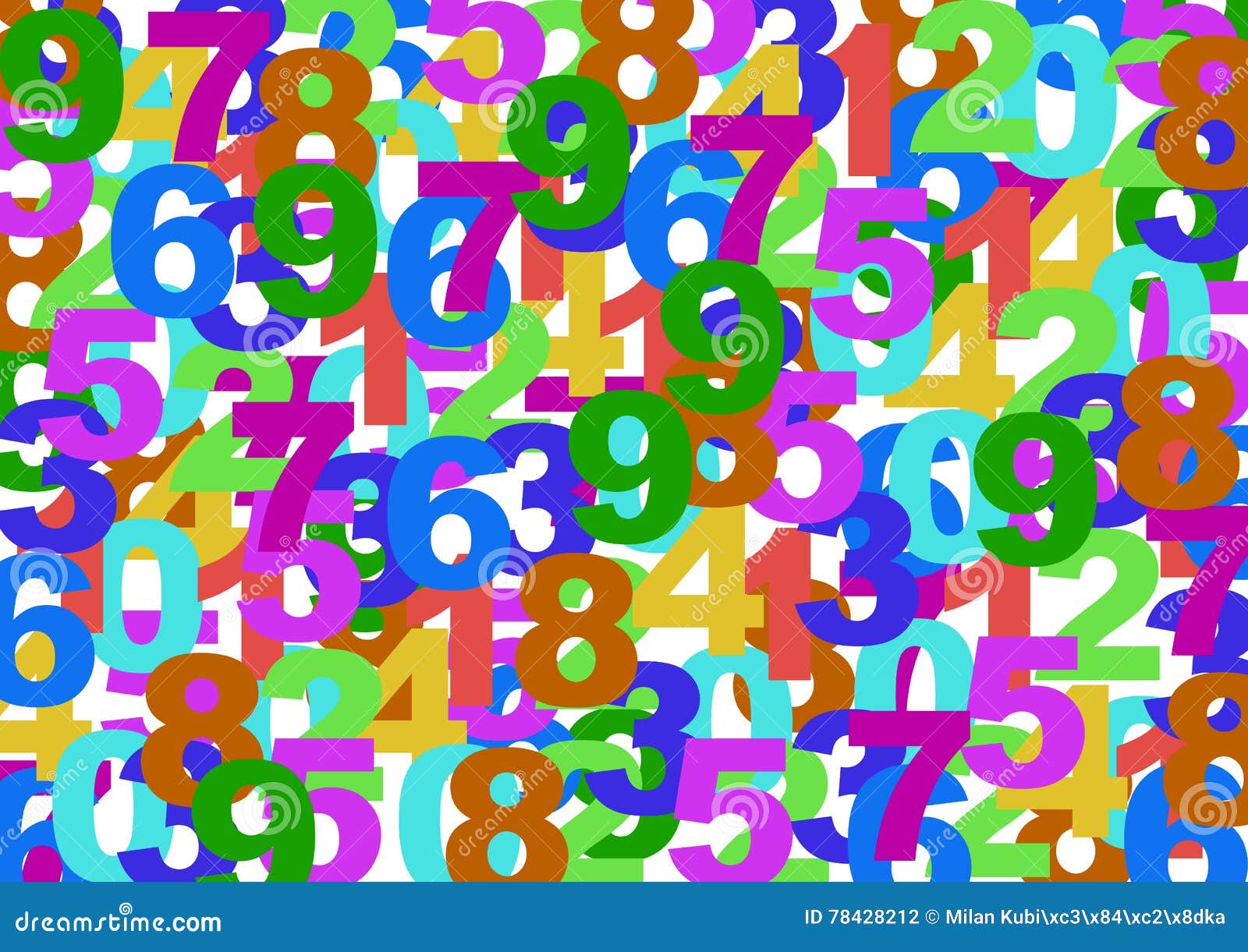 Numbers texture stock illustration. Illustration of abstract - 78428212