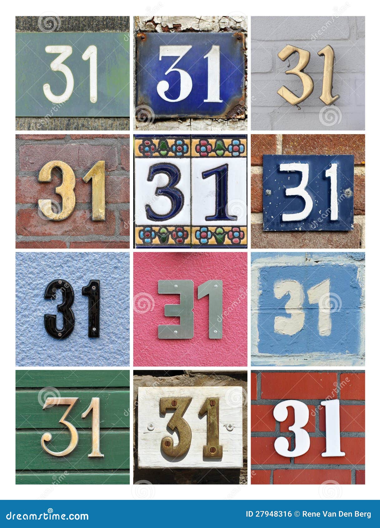 Numbers Thirty-one stock photo. Image of symbol, birthday - 27948316