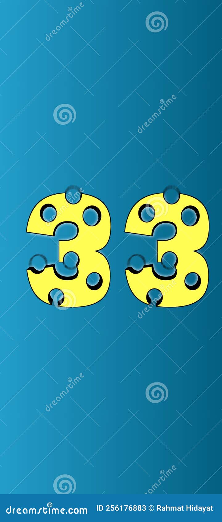 Thirty-three Little Pigs - Logo. Logotype With Number 33, Pig Faces And ...