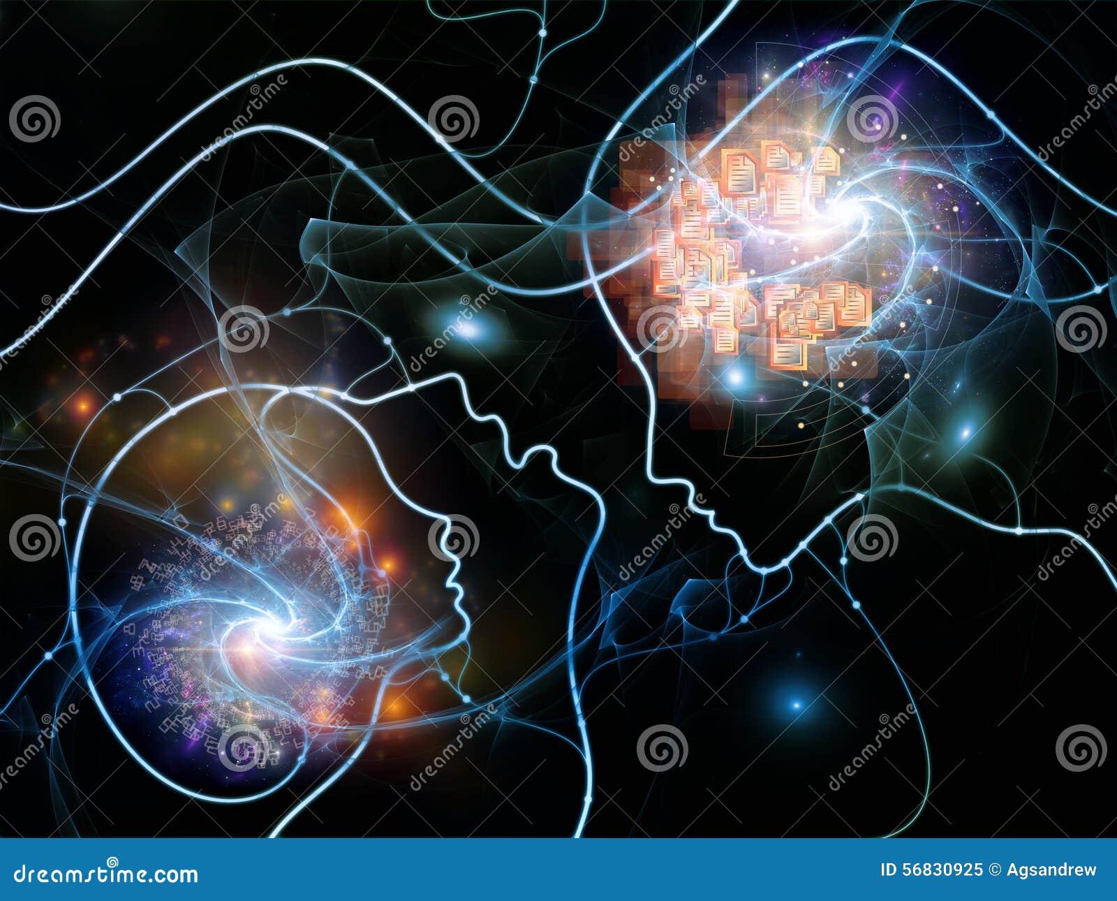 Numbers of Thought Network stock illustration. Illustration of progress ...