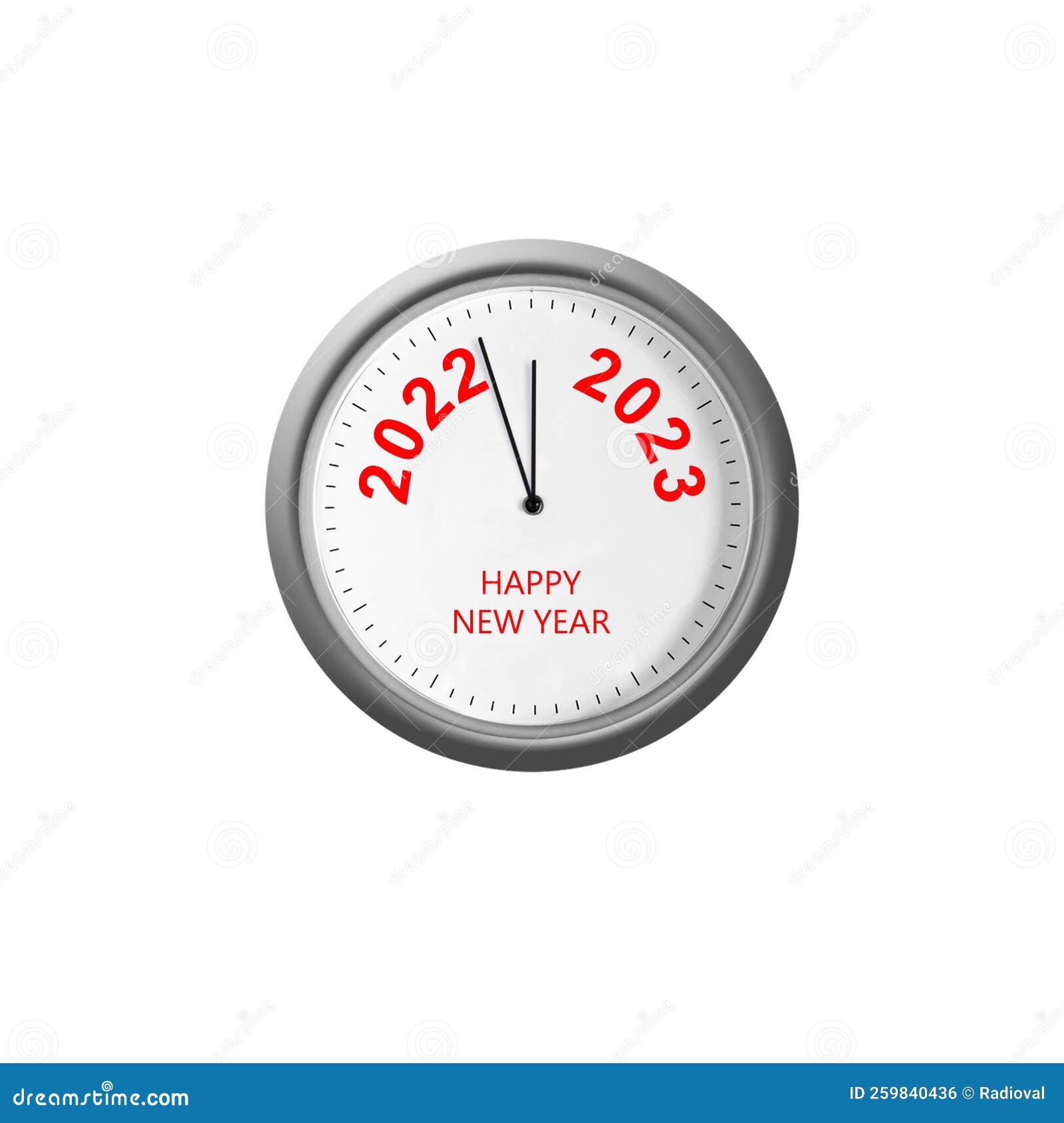 2022. 2023. the Numbers on the Wall Clock. Happy New Year. New Year ...