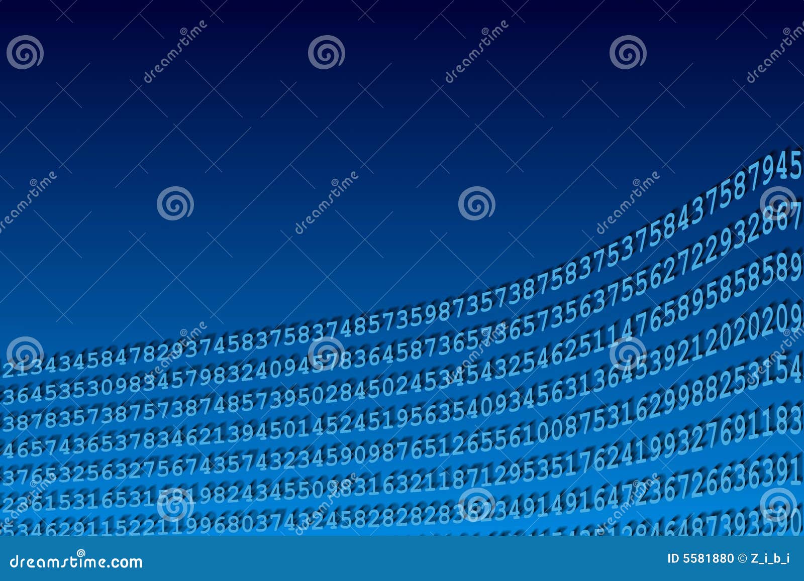 Numbers wave stock illustration. Illustration of collection - 5581880