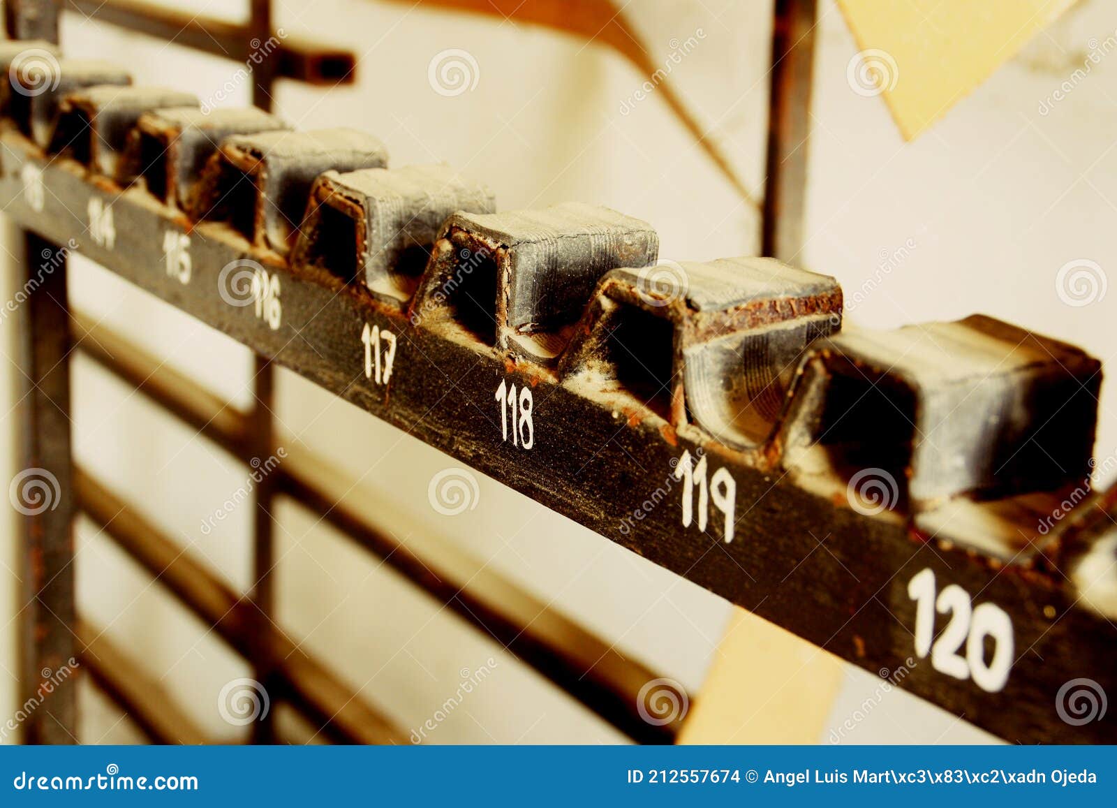 An Old Military Weapons Frame. Stock Photo - Image of abandoned ...