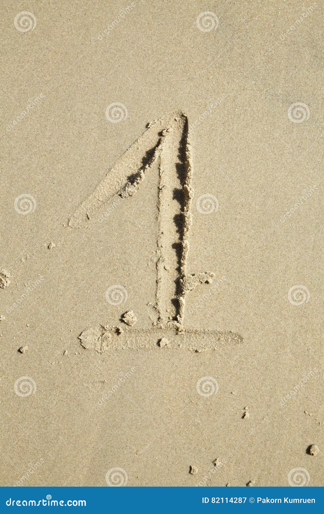 Numbers Written on the Sand Stock Image - Image of language, concept ...