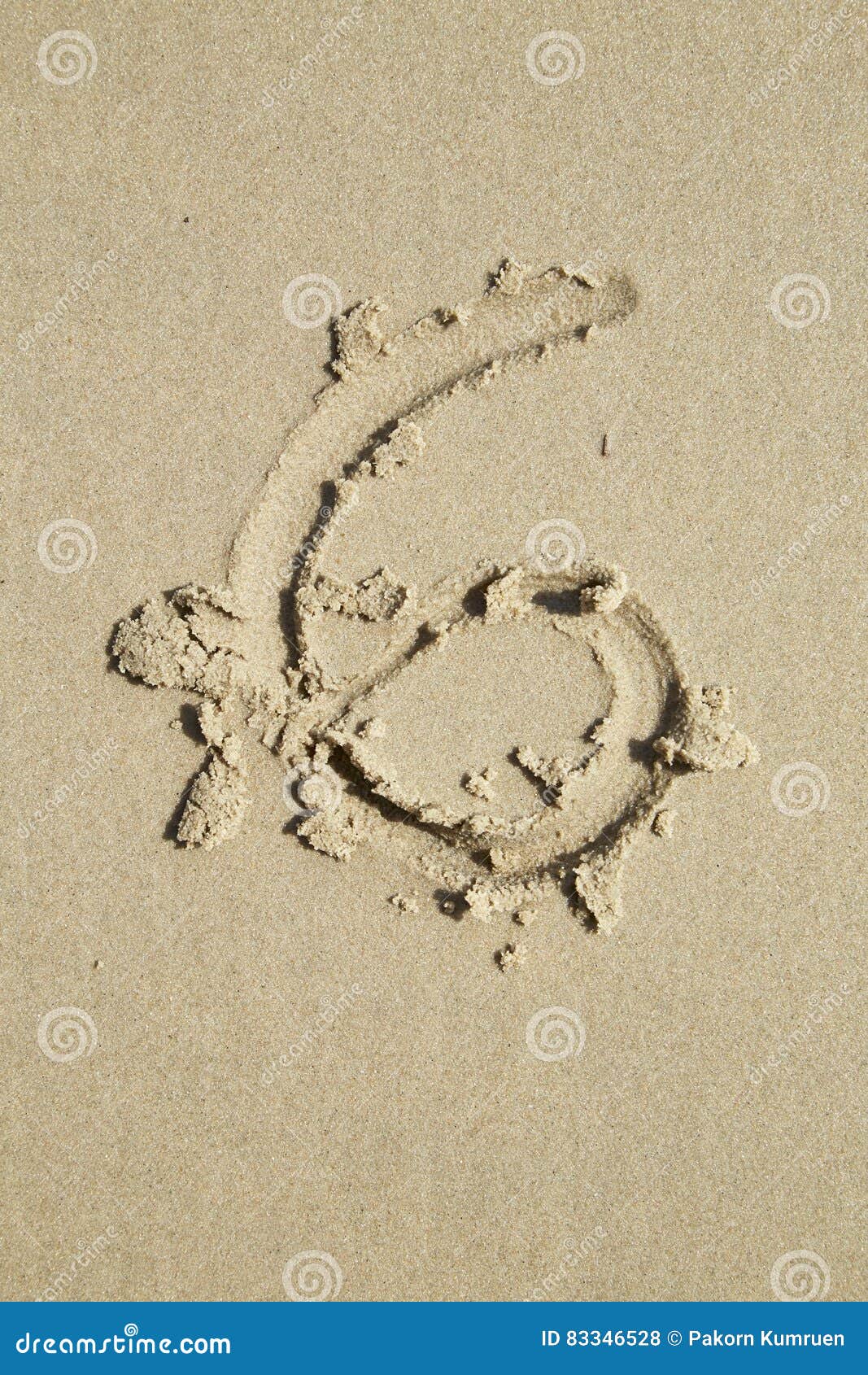 Numbers Written on the Sand Stock Photo - Image of numbers, basic: 83346528