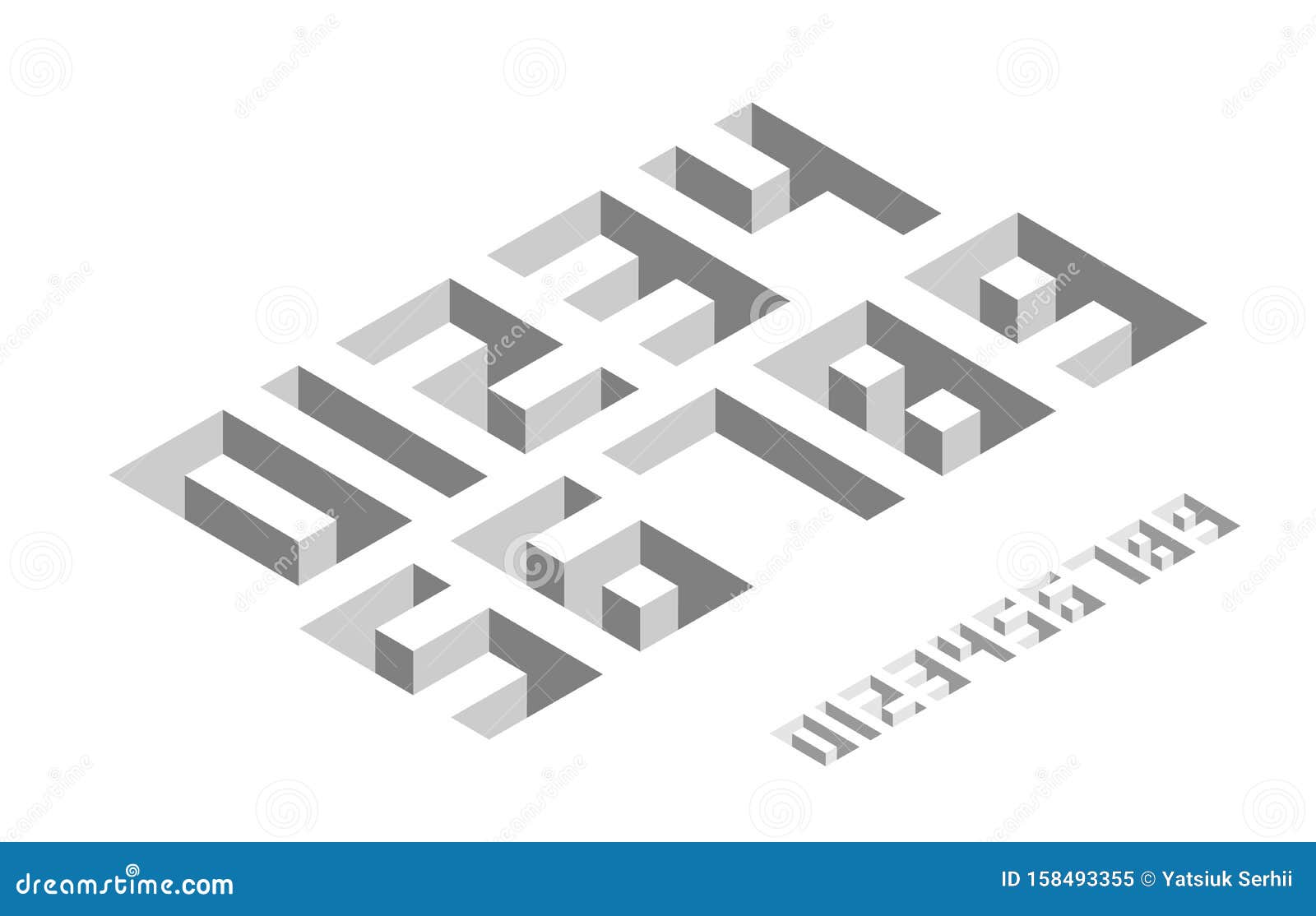 Numbers from Zero To Ten Geometric Shapes. Stock Illustration ...