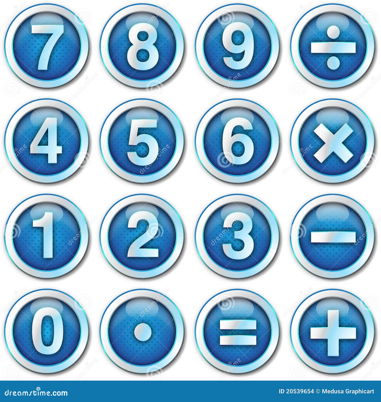 Numera le icone illustrazione di stock. Illustrazione di matematico ...