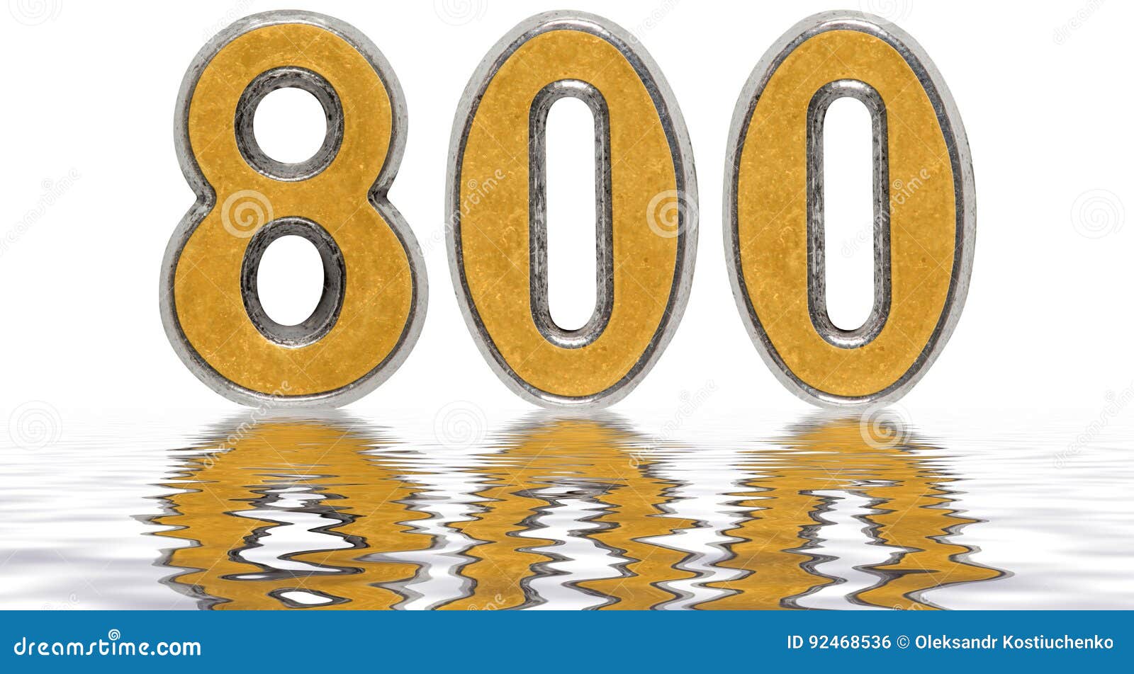 800 Or Eight Hundred. Banner, Realistic 3d Gold Helium Balloons, Logo ...