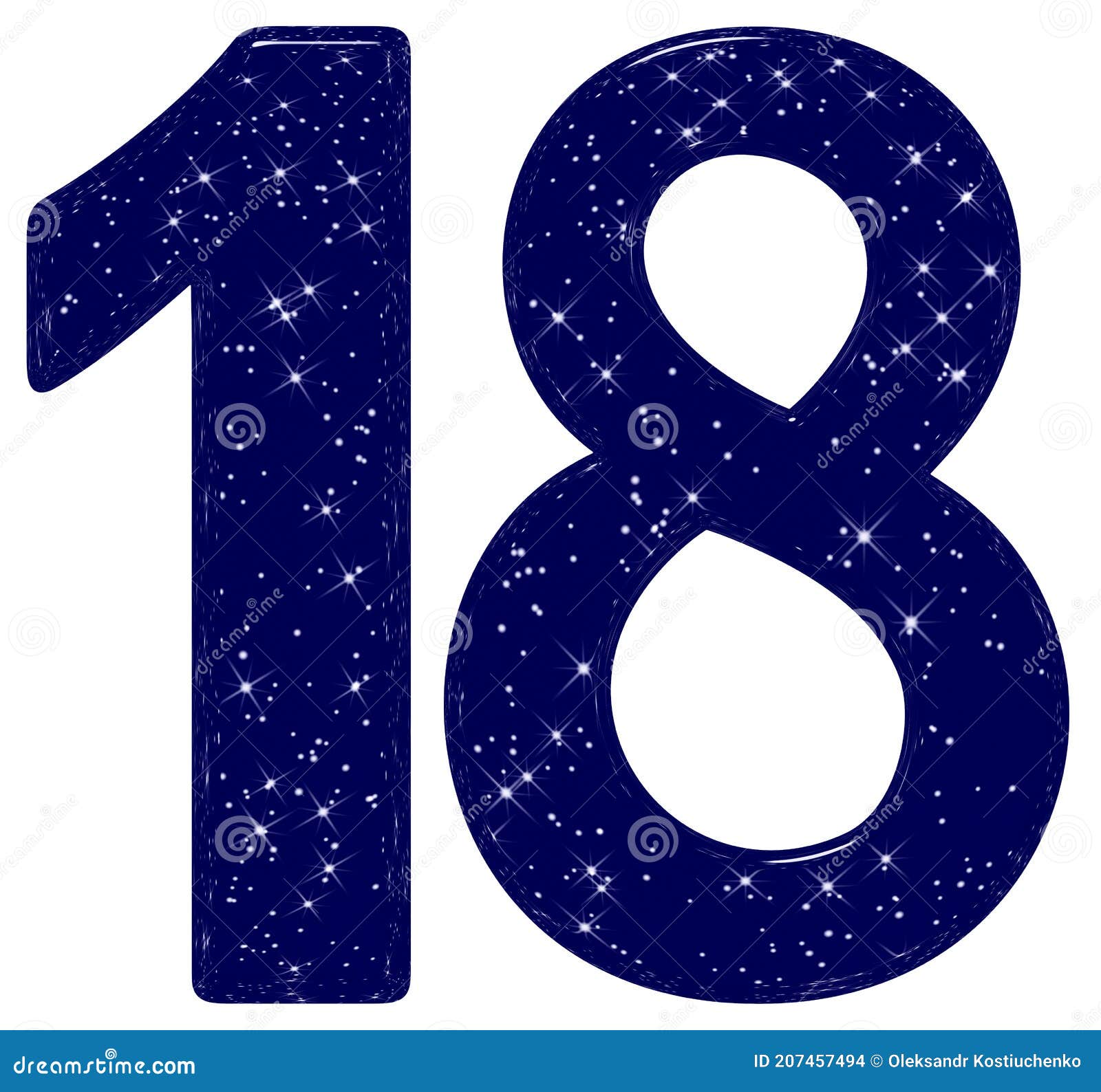 Blue Number 18