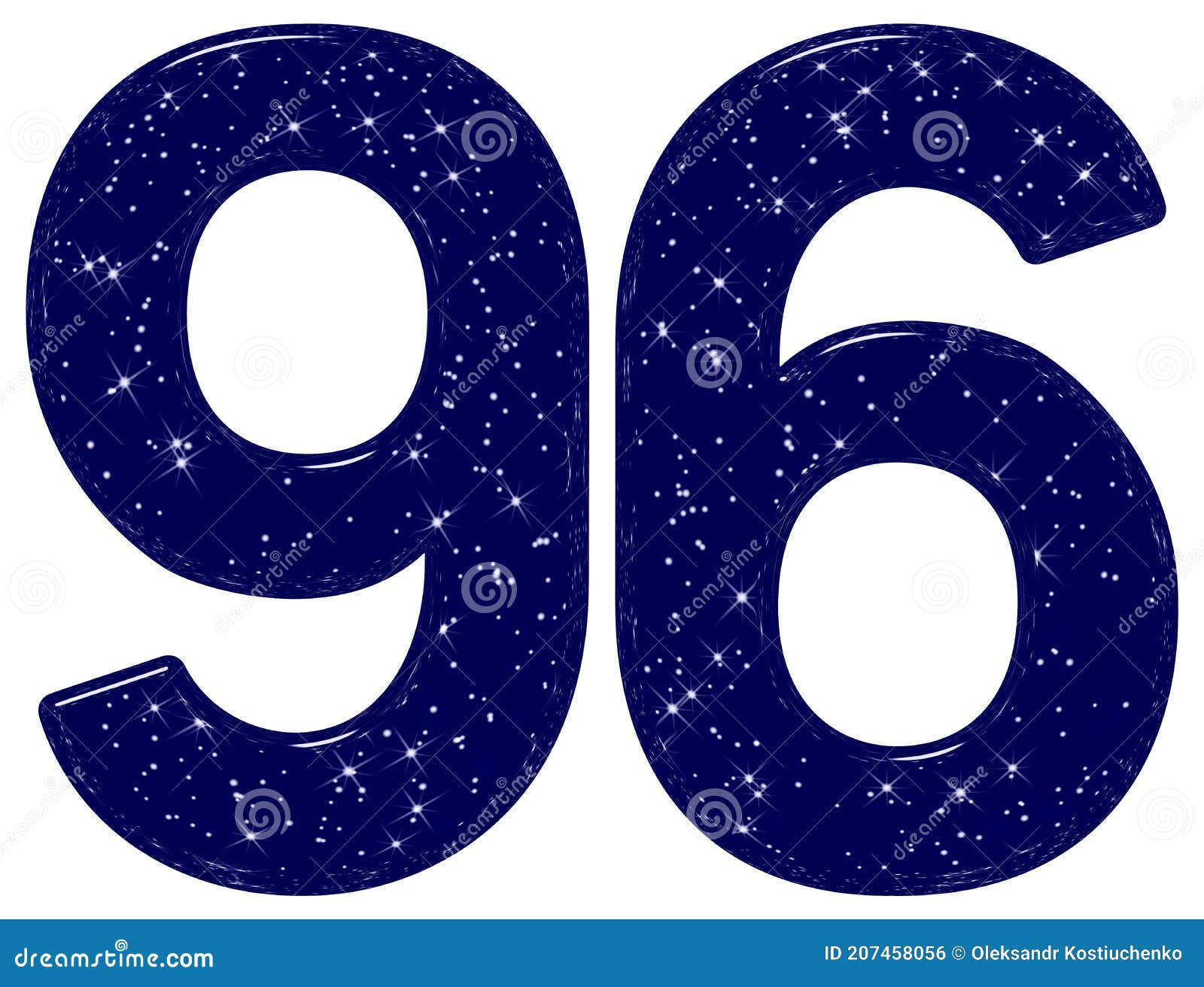 Numeral 96, Ninety Six, 96, Ninety Six, Star Sky Texture Imitation ...
