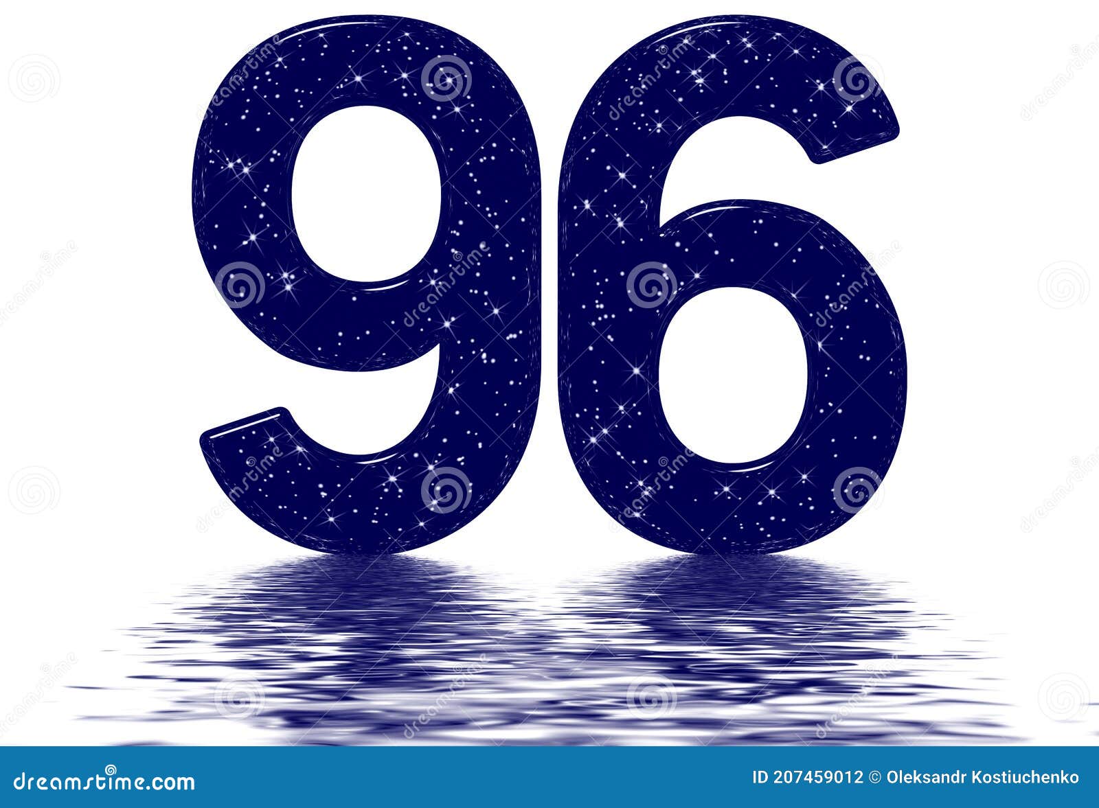 Numeral 96, Ninety Six, 96, Ninety Six, Star Sky Texture Imitation ...