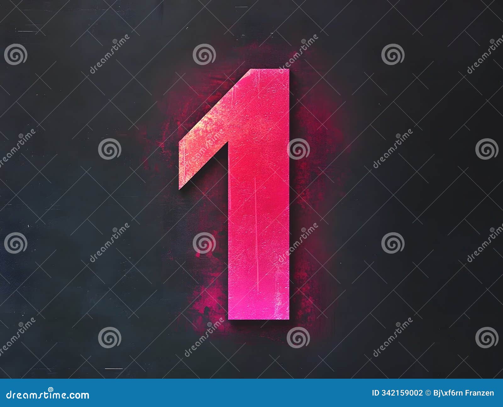 Metallic Number 1 First Numeral One 3D Icon Logo Symbol Stock ...