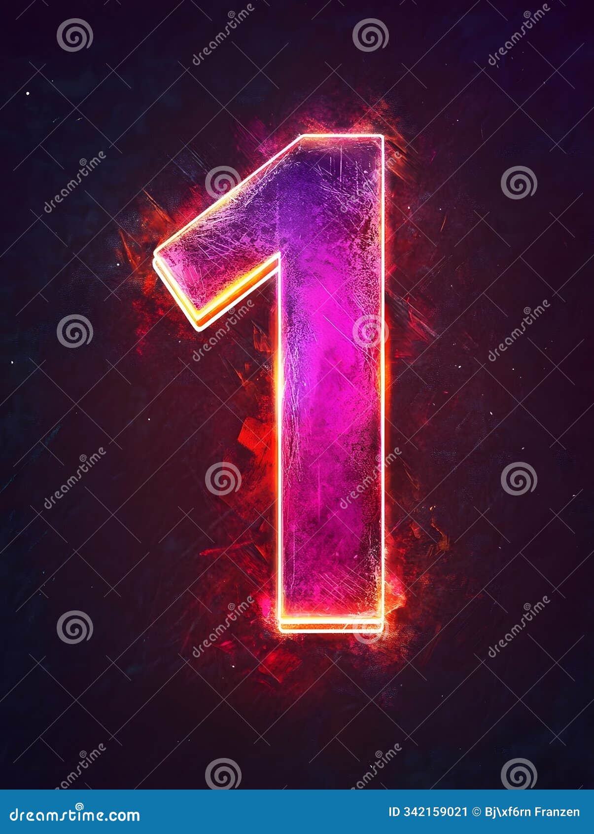 Metallic Number 1 First Numeral One 3D Icon Logo Symbol Stock ...