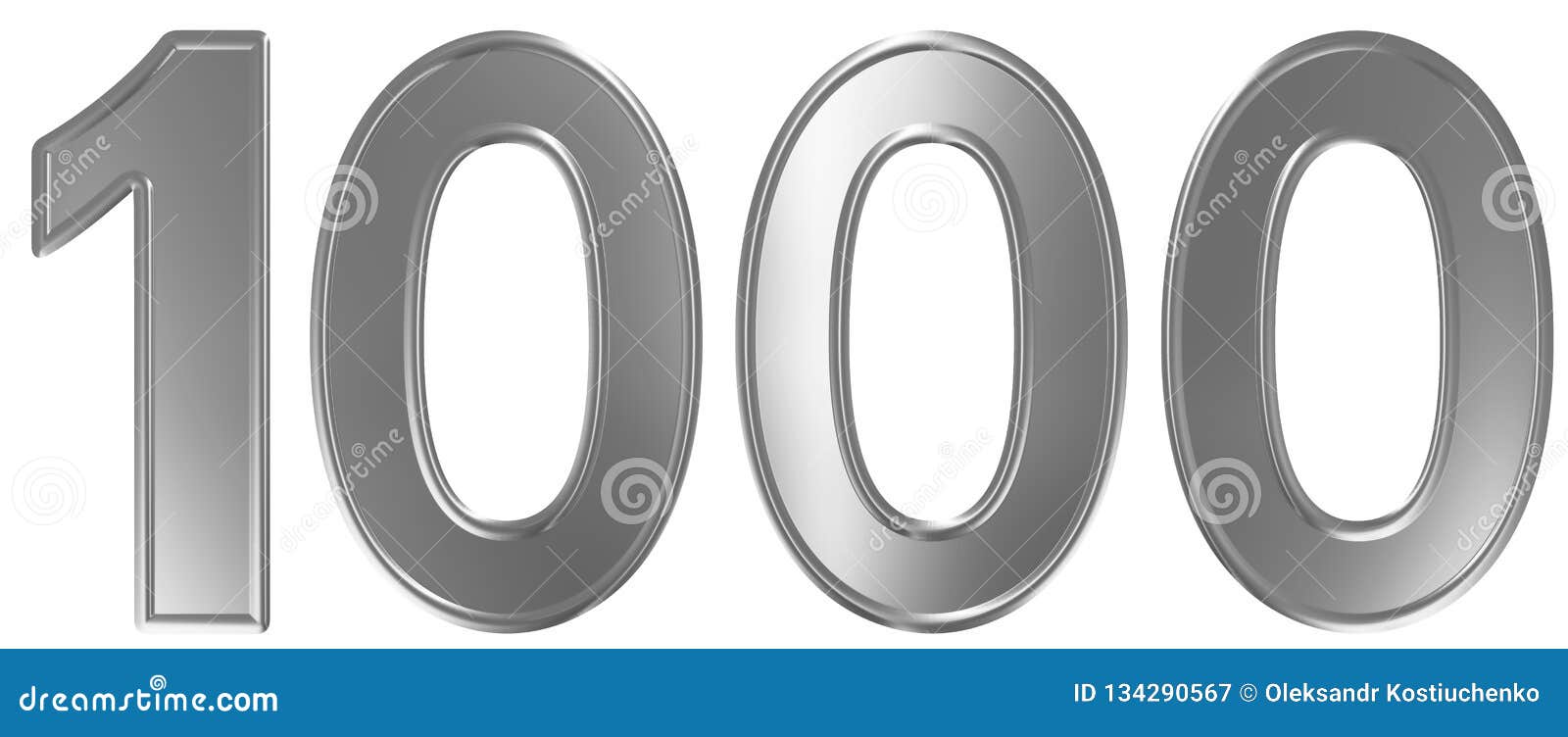 Numeral 1000, One Thousand, Isolated on White Background, 3d Render ... Numeral 1000, One Thousand, Isolated on White Background, 3d Render ...