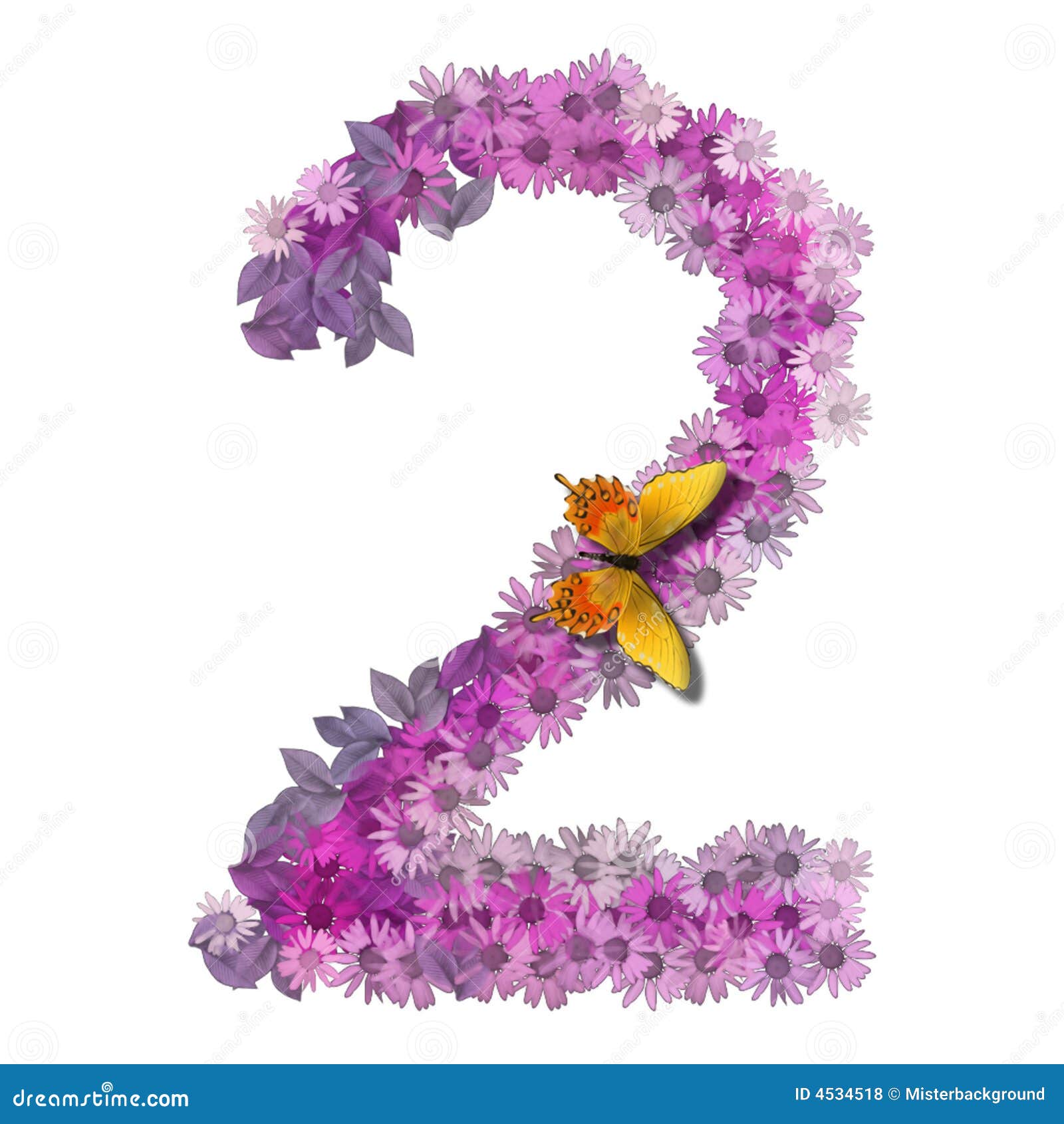 Numeral ou número 2 ilustração stock. Ilustração de numeral - 4534518