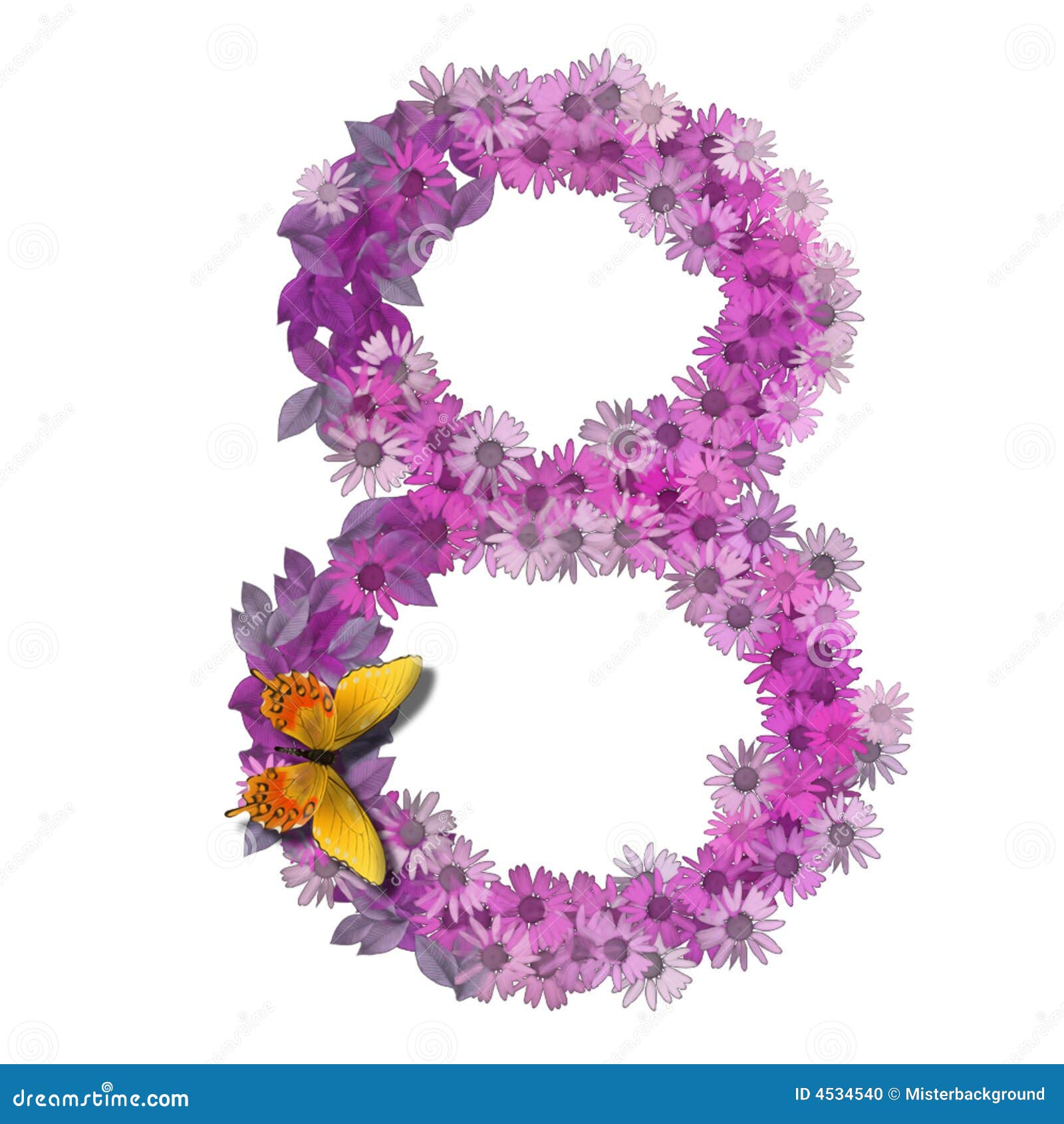 Numeral ou número 8 ilustração stock. Ilustração de ortografia - 4534540