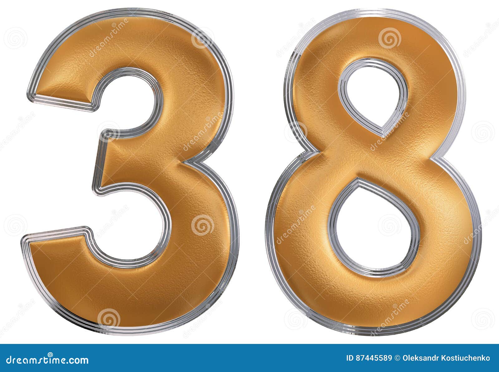 Numeral 38, Thirty Eight, Isolated on White Background, 3d Render Stock ... Numeral 38, Thirty Eight, Isolated on White Background, 3d Render Stock ...