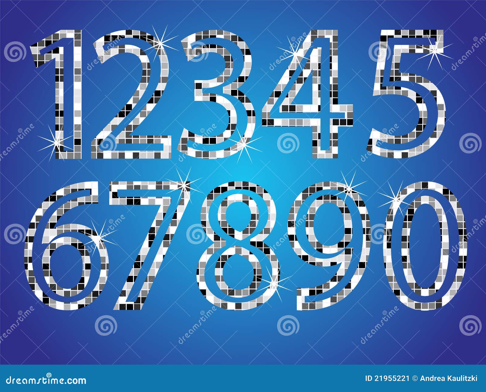 Numerary - disco style stock illustration. Illustration of square ...