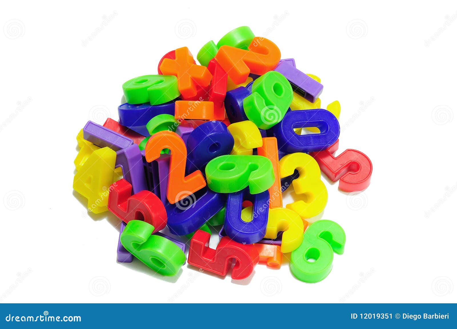 Numeri colorati immagine stock. Immagine di colori, gioco - 12019351