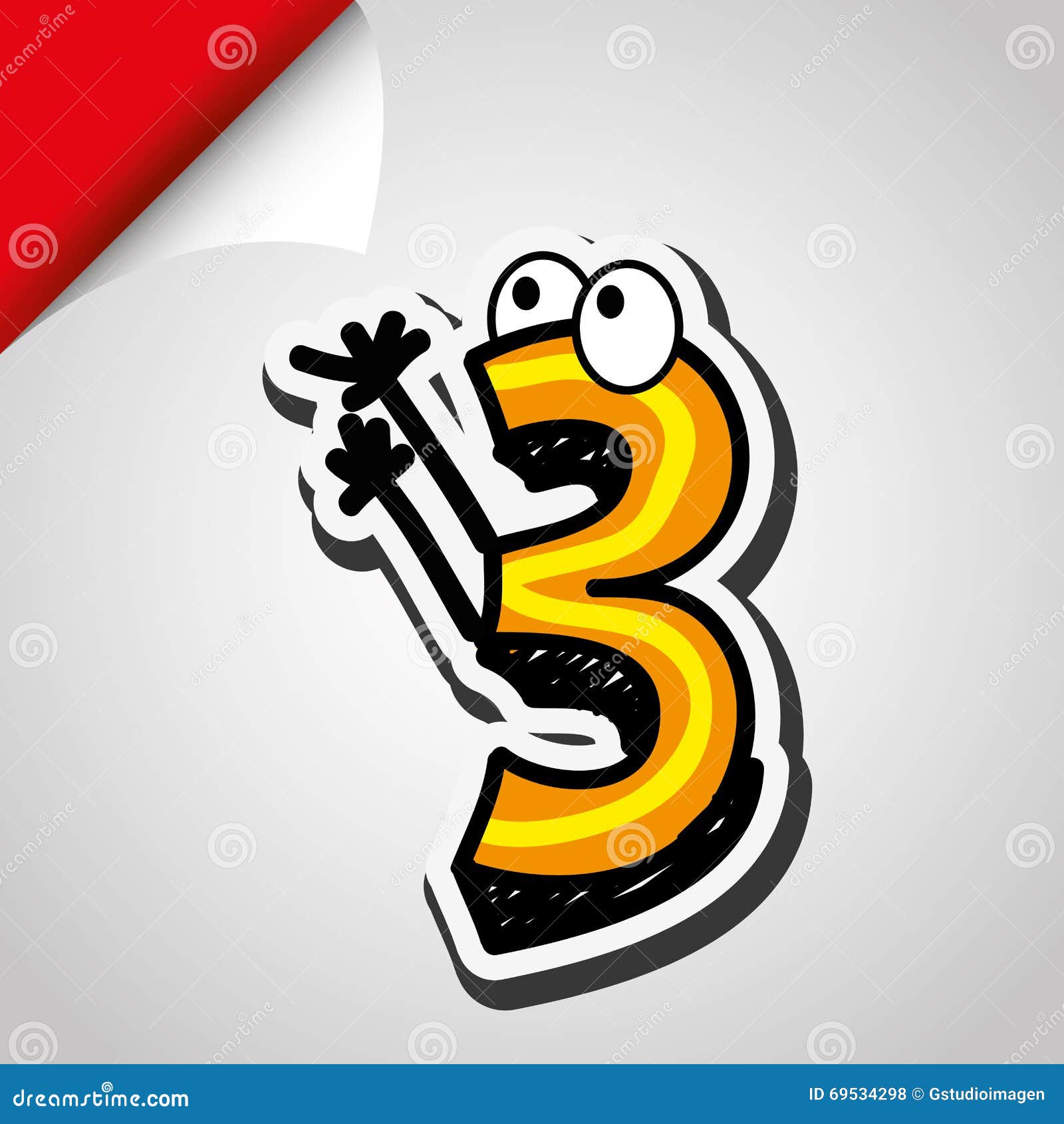 Numeric character design stock illustration. Illustration of font ...