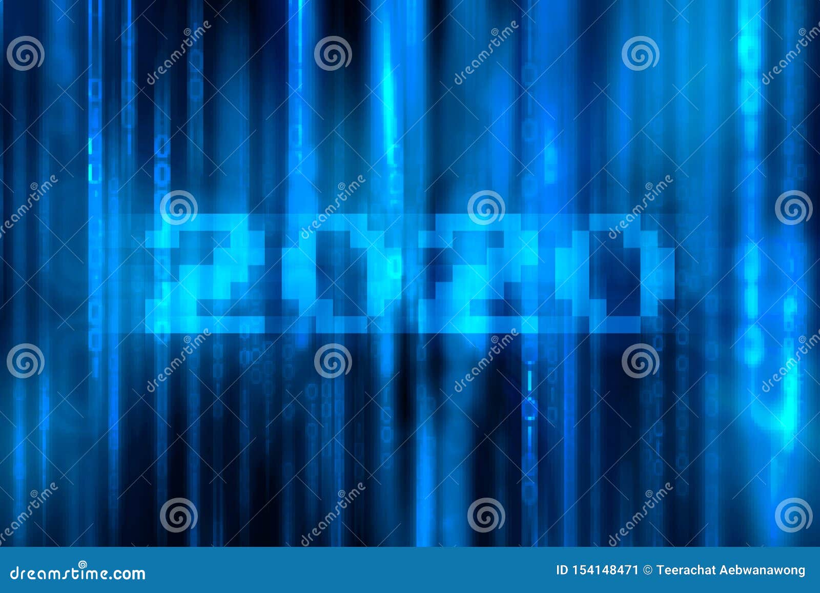 Numeric 2020 with Falling Random Numbers. Blue Matrix Background Stock ... Numeric 2020 with Falling Random Numbers. Blue Matrix Background Stock ...