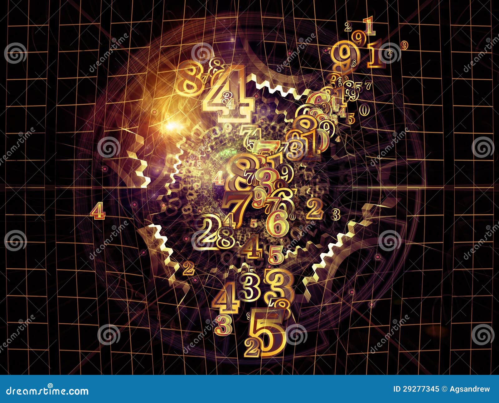 Numeric Geometry stock illustration. Illustration of texture - 29277345