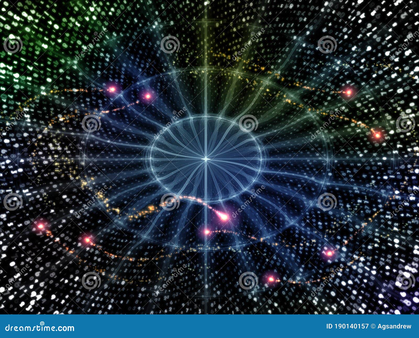 Numeric Interactions stock illustration. Illustration of abstract ...