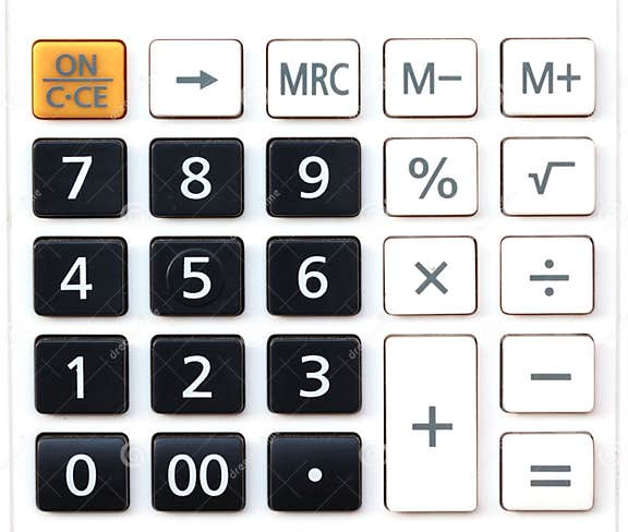 Numeric and Math Keypads Calculator Keypad Stock Photo - Image of balance, data: 184309994