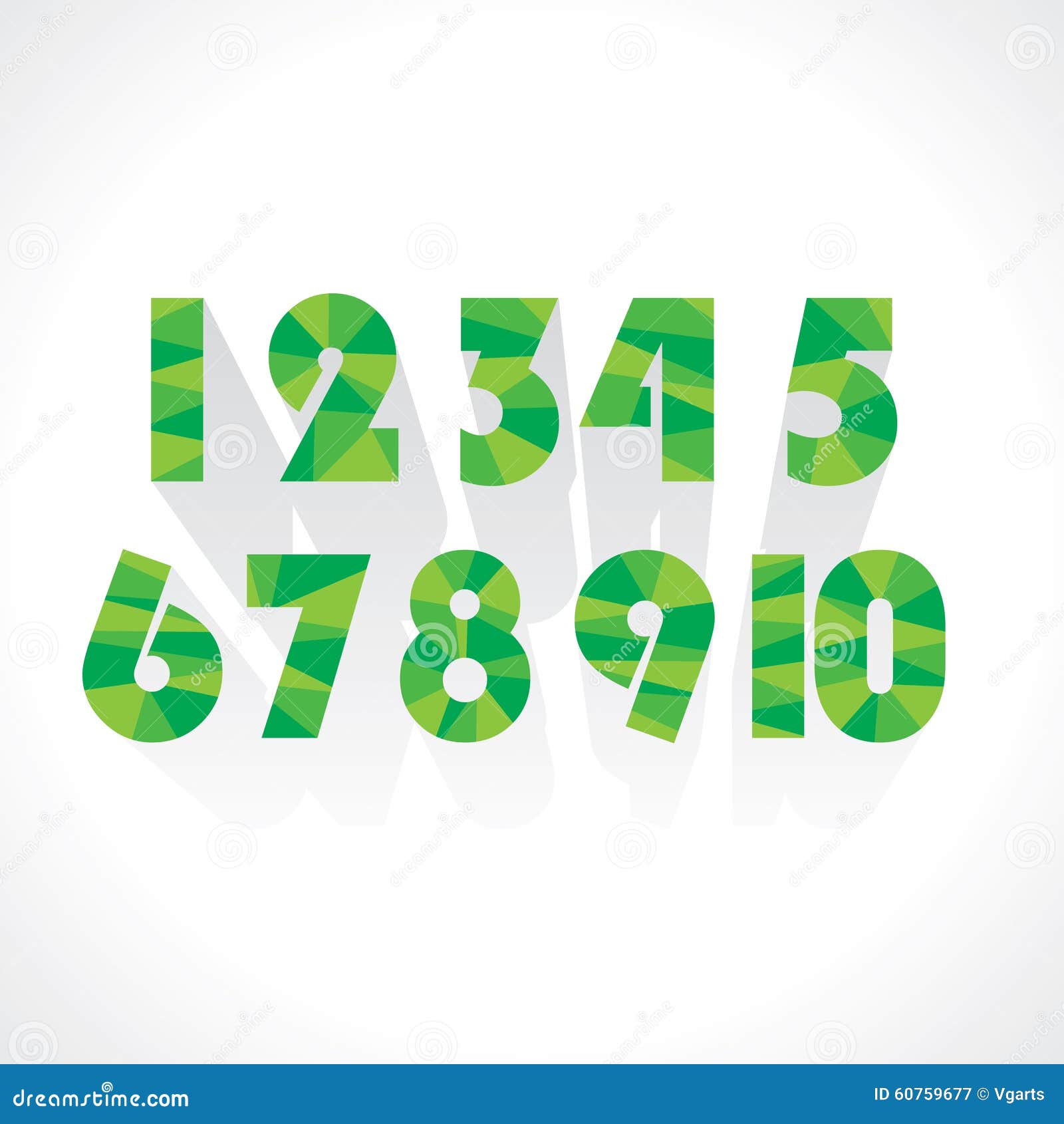 Numeric number stock vector. Illustration of marks, inverted - 60759677
