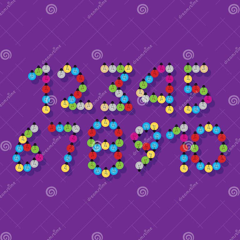 Numeric number stock vector. Illustration of abstract - 60760262