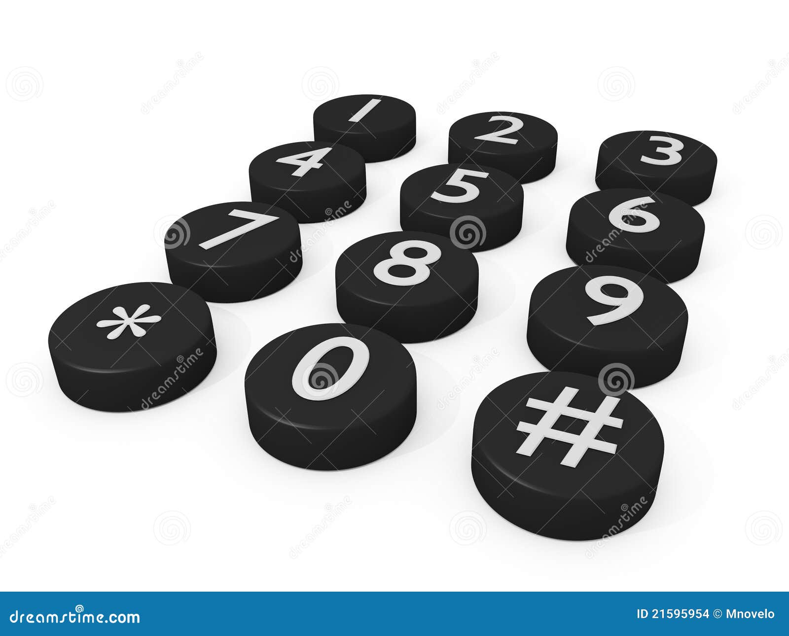 Numeric Pad stock illustration. Illustration of star - 21595954