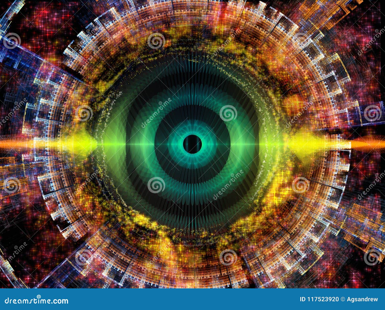 Numeric Radial Oscillation stock illustration. Illustration of dynamic ...