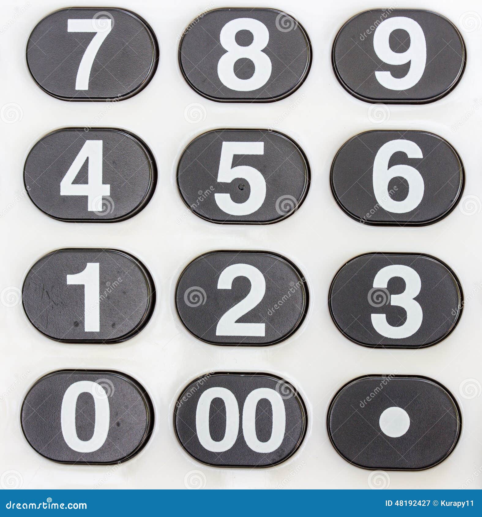 Numeric White Keypad Stock Photo | CartoonDealer.com #48192582