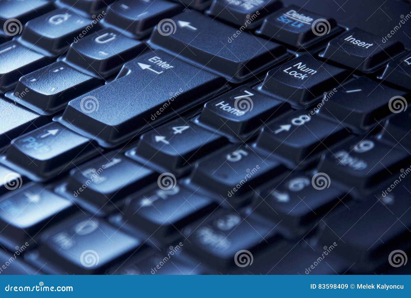 Numerical Keypad on the Computer Stock Image - Image of clouseup, focus ...