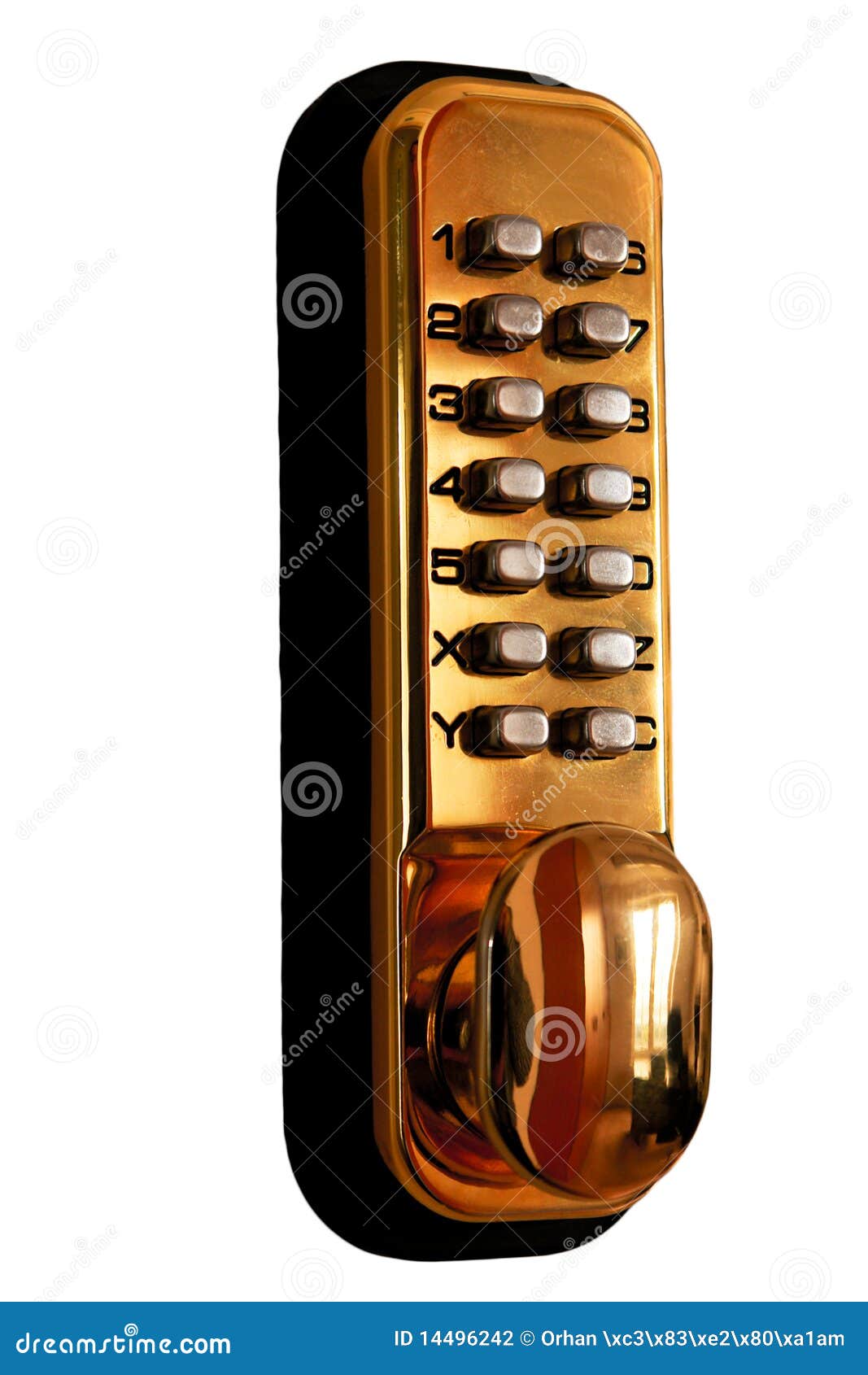 Numerical Keypad Lock - Isolated Stock Photo - Image of digital ...