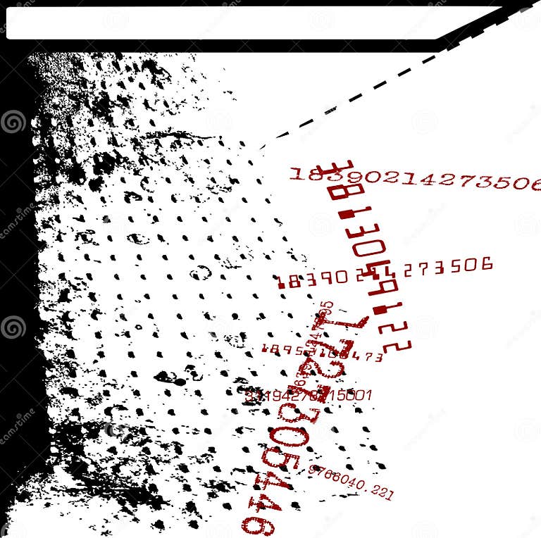 Numerical Math ID Grunge stock vector. Illustration of number - 2768096