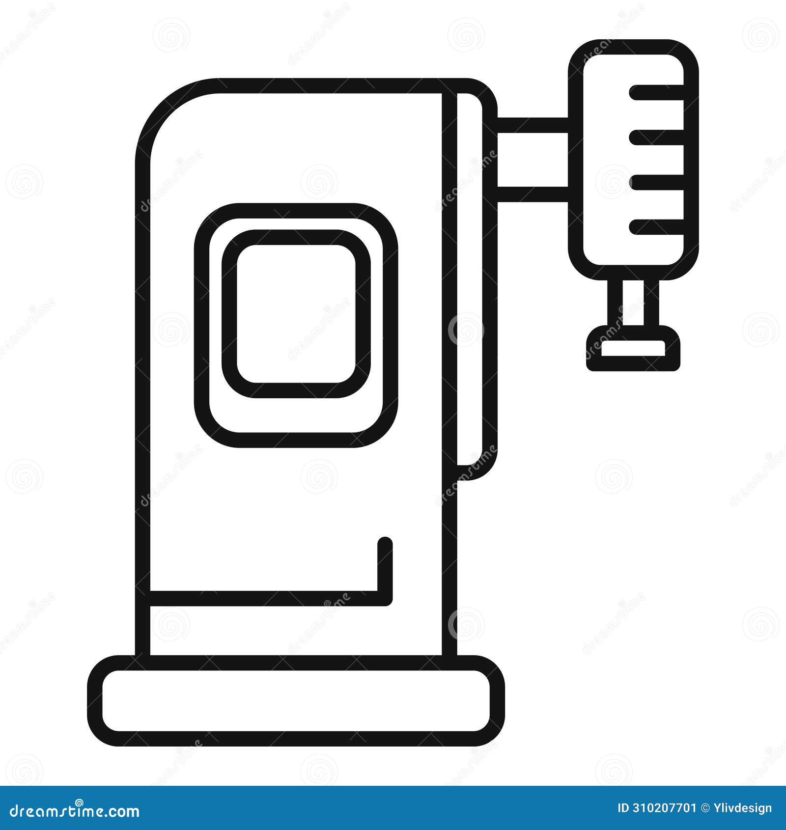 Numerical Pressing Label Icon Outline Vector. Beam Design Center Stock ...