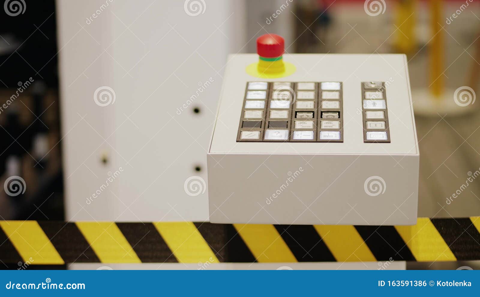 Operating Panel with Buttons for Managing Machine Tools Stock Footage ...
