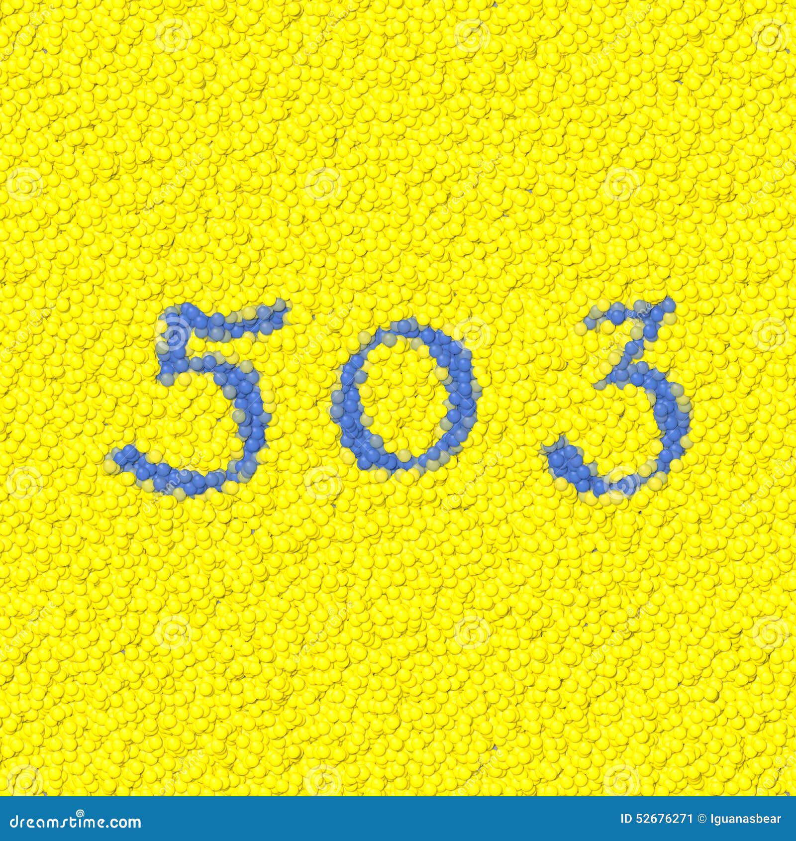 Numero 503 Composto Di Palle Del Giocattolo Illustrazione di Stock ...