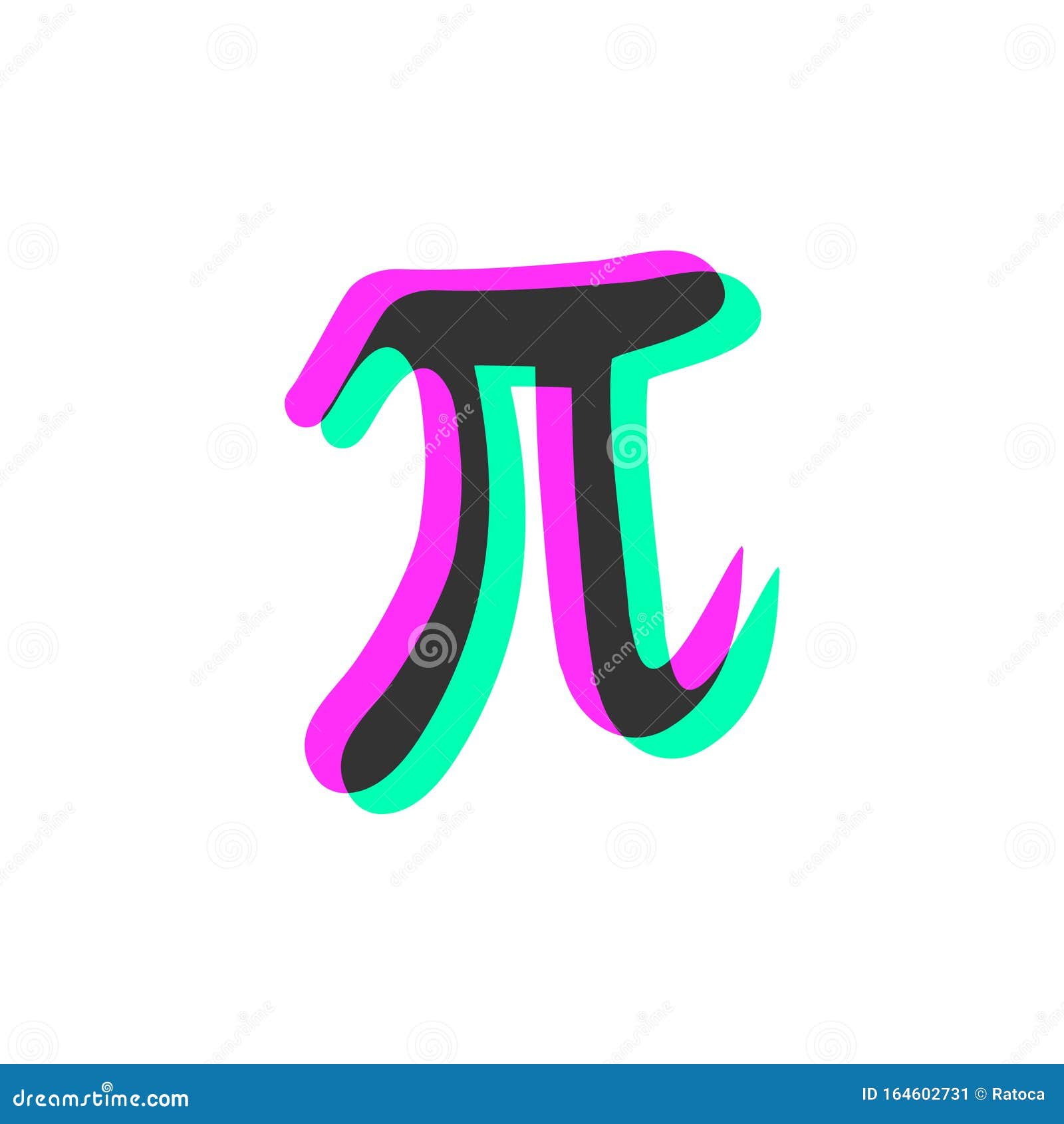 Numero pi matematico illustrazione vettoriale. Illustrazione di ...